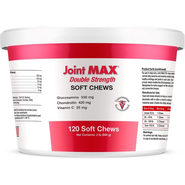 JOINT MAX Double Strength Soft Chews for Dogs, 120 count - Chewy.com