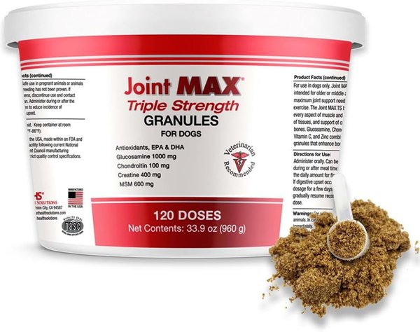 JOINT MAX Triple Strength Granules for Dogs, 120 doses - Chewy.com