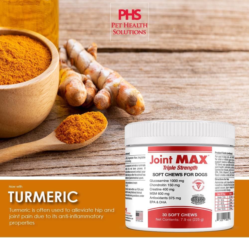 JOINT MAX Triple Strength Soft Chew Joint Supplement for Dogs, 30 count ...