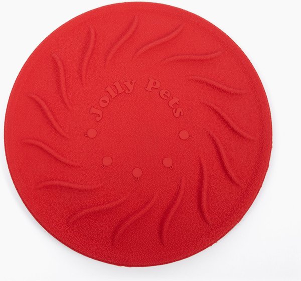 JOLLY PETS Tuff Flyer Dog Flying-Discs Toy, Red, 8.5-in - Chewy.com