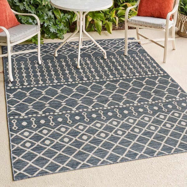 JONATHAN Y Zana Modern Geometric Moroccan Reversible Machine-Washable ...