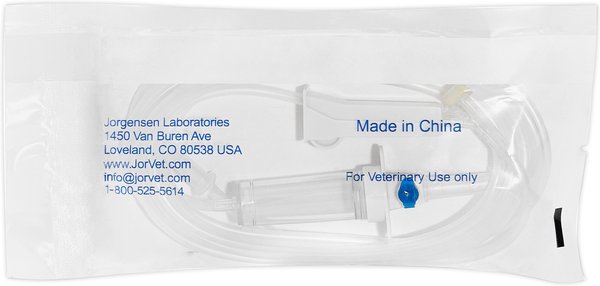 Jorvet Infusion Set with Y Injection, 78-in, 20 Drops per mL, bundle of ...