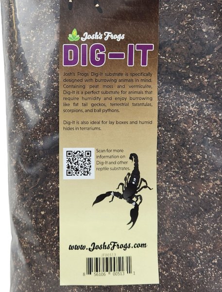 JOSH'S FROGS Dig-It Reptile Substrate, 10-qt bag - Chewy.com