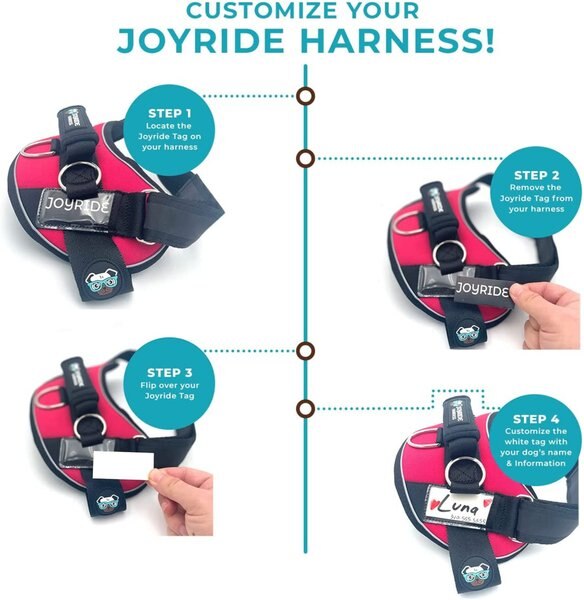JOYRIDE HARNESS Premium Advanced No Pull Dog Harness 2.0, Purple ...