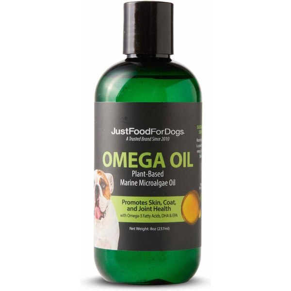 JUSTFOODFORDOGS Omega Plus Oil Omega-3, Skin & Coat Support, Joint ...