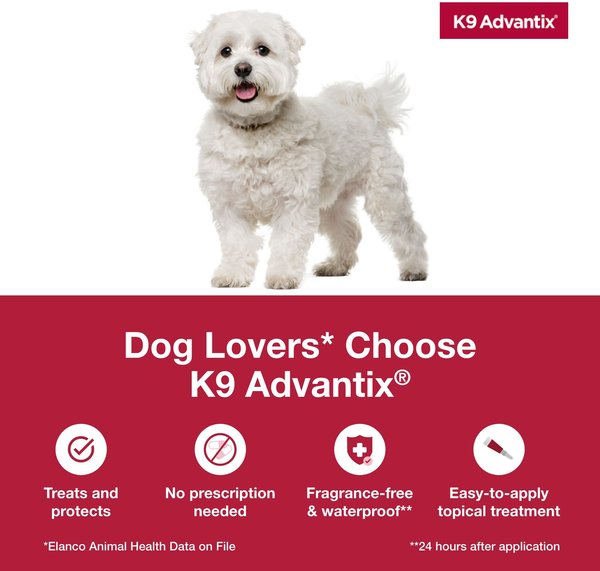 K9 ADVANTIX Flea, Tick & Mosquito Prevention for Small Dogs, 4-10 lbs ...