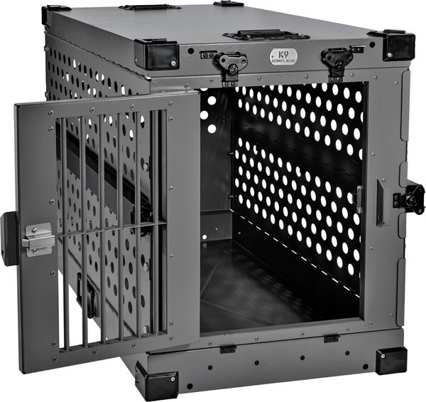 K9 KENNEL BOSS Heavy Duty Collapsible Dog Crate, Gray, Medium - Chewy.com
