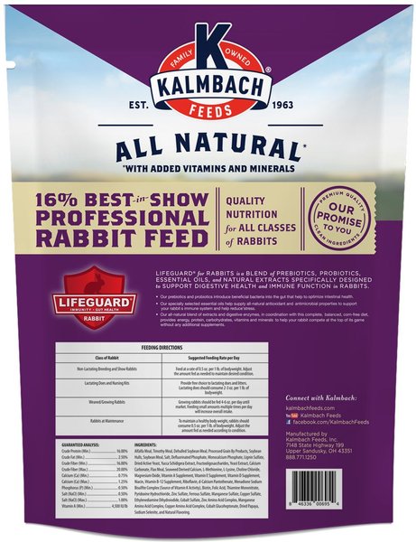 KALMBACH FEEDS 16% Best-in-Show Timothy Hay & Alfalfa Hay Mini Pellet ...