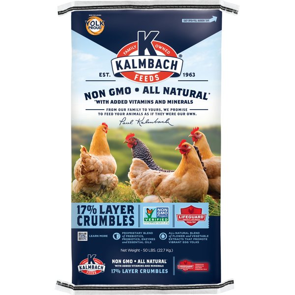 KALMBACH FEEDS All Natural Non-GMO, Soy Free 5 Grain Premium Scratch ...