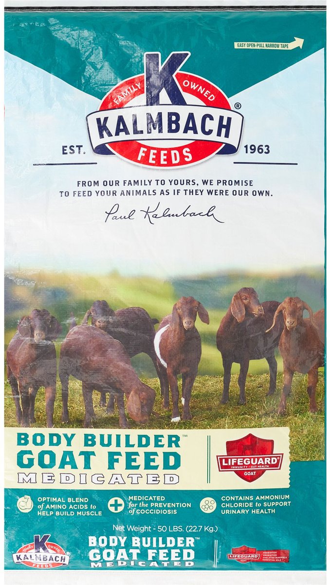 KALMBACH FEEDS Body Builder Goat Feed, 50-lb bag - Chewy.com