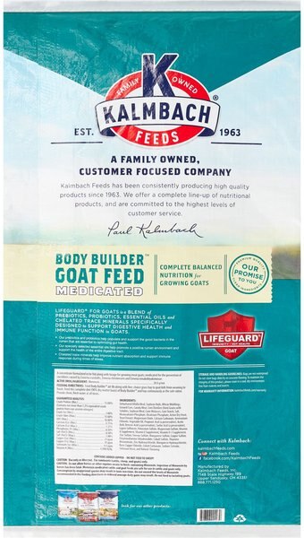 KALMBACH FEEDS Body Builder Goat Feed, 50-lb bag - Chewy.com
