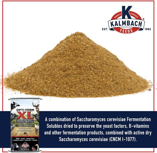 KALMBACH FEEDS Opti-Ferm X-Large Yeast Livestock Feed, 50-lb bag ...