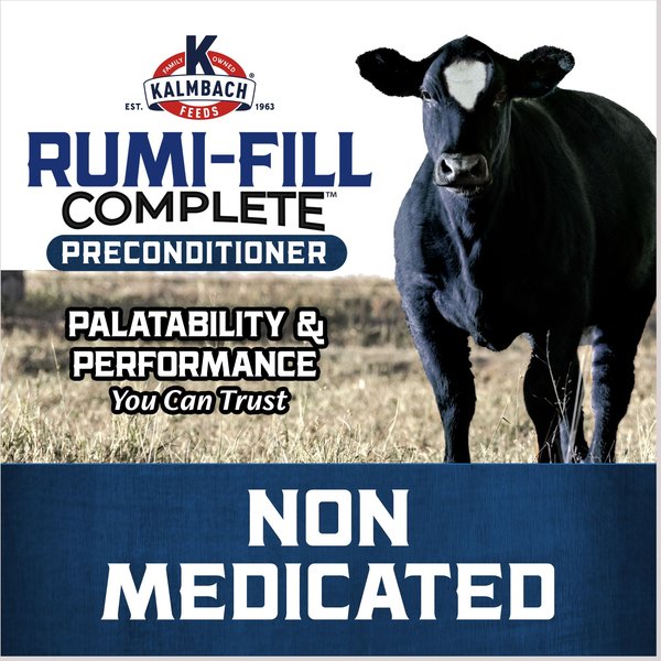 KALMBACH FEEDS Rumi-Fill Complete Preconditioner Cattle Feed, 50-lb bag ...
