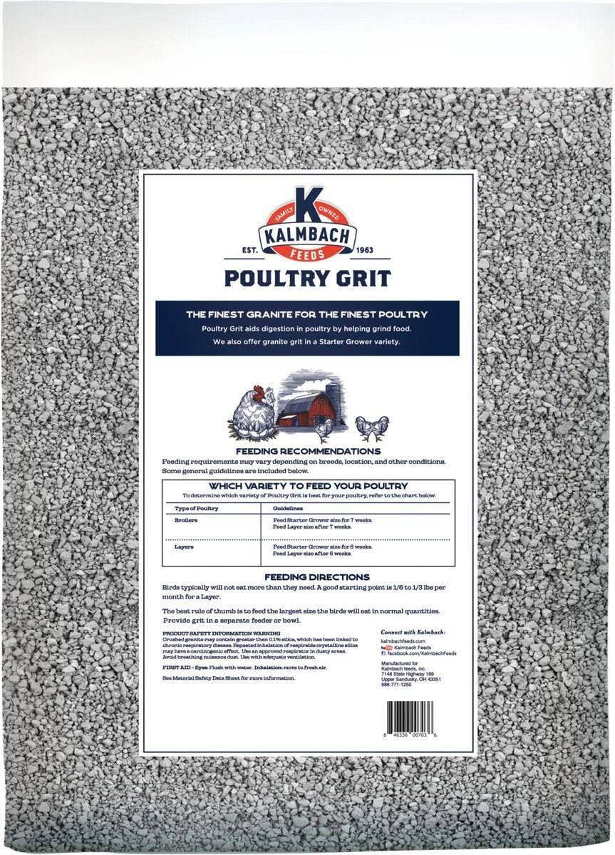 KALMBACH FEEDS two Layer Grit Crumble Chicken Feed, 50-lb bag - Chewy.com
