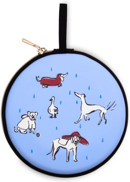KATE SPADE NEW YORK Raining Cats & Dogs Travel Collapsible Silicone Dog ...