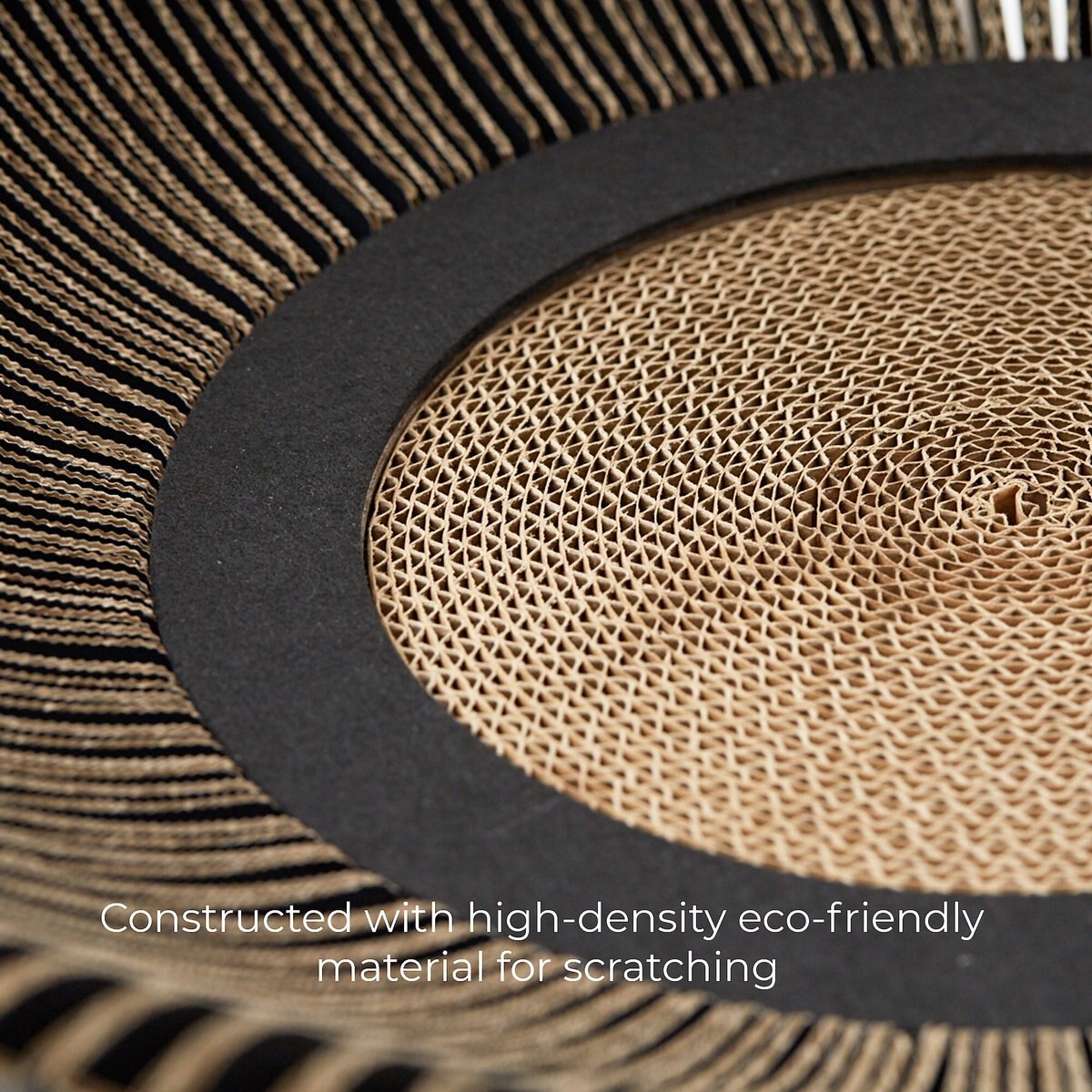 Out of Stock - KATRIS Pre-Assembled Nest Scratcher Lounge Cat Bed, Black, Medium - Chewy.com