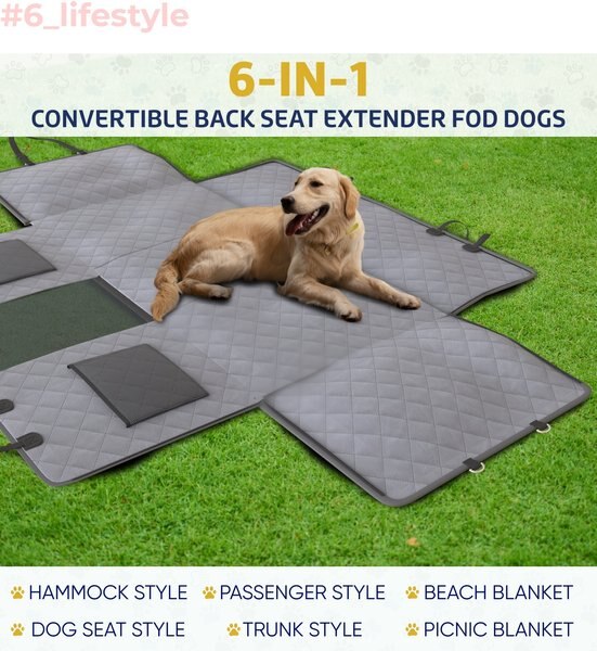 KATZIELA Extended Back Car Seat Cover, Large, Gray - Chewy.com