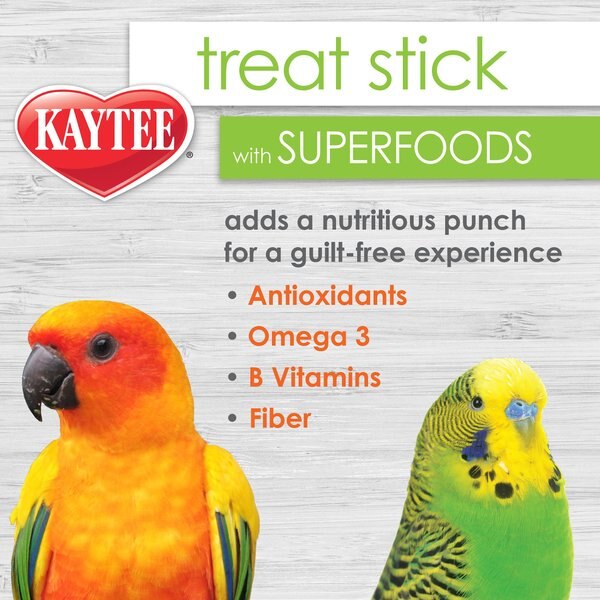 KAYTEE Avian Superfood Treat Stick Blueberry Bird Treat, 5.5-oz bag ...