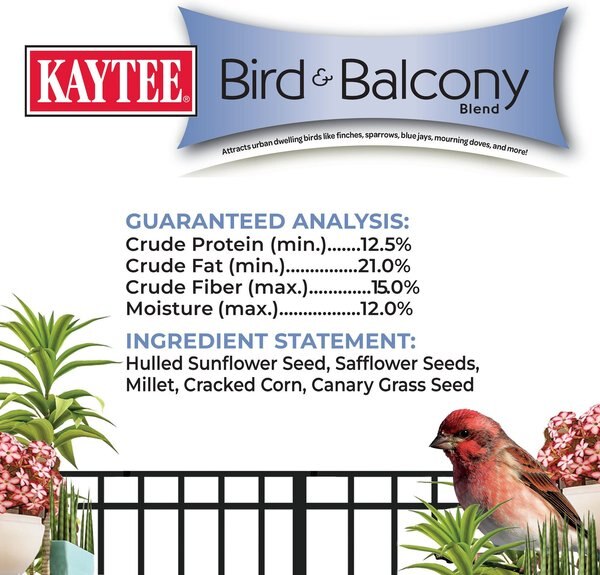 KAYTEE Bird & Balcony Blend Finch, Sparrow & Dove Bird Food, 5-lb bag ...