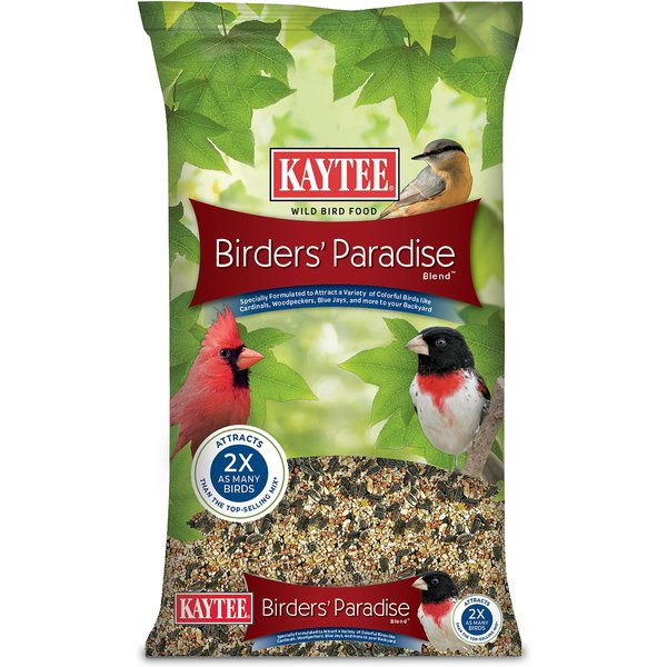KAYTEE Birders' Paradise Blend Sunflower, Safflower & Peanuts Songbird ...