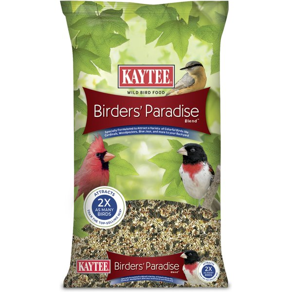 KAYTEE Birders' Paradise Blend Sunflower, Safflower & Peanuts Songbird ...