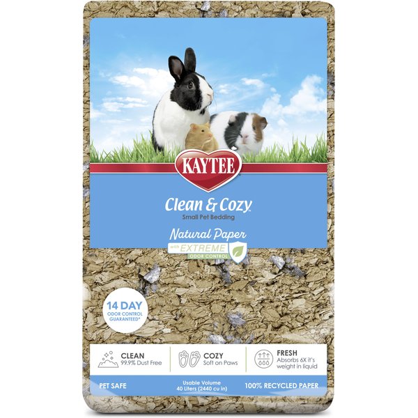 KAYTEE Clean & Cozy Extreme Odor Control Small Animal Bedding, 40-L ...