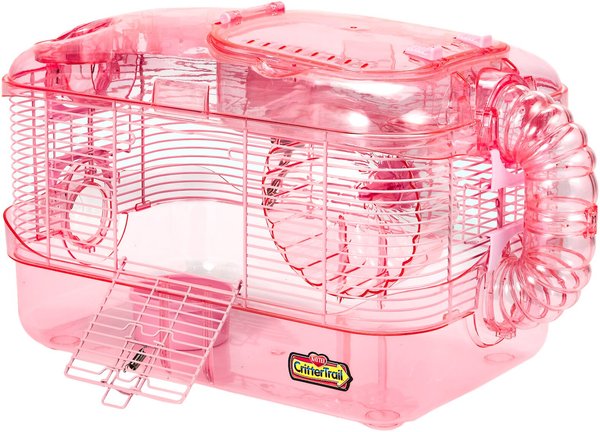 KAYTEE CritterTrail One Level Habitat Small Animal Edition, Pink ...
