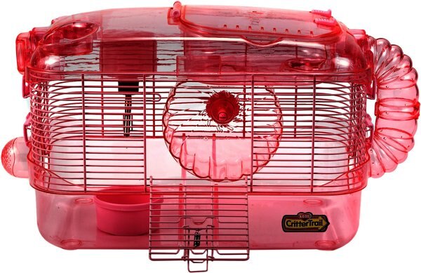 KAYTEE CritterTrail One Level Habitat Small Animal Edition, Pink ...