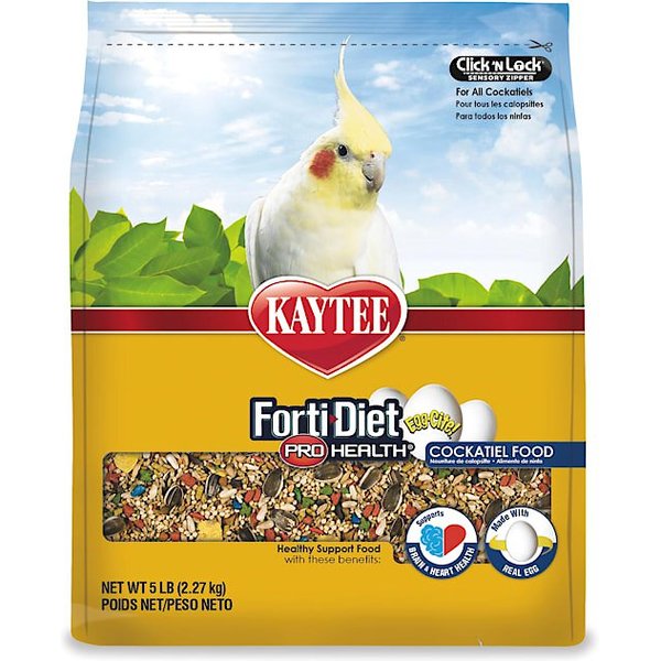 KAYTEE Forti-Diet Pro Health Cockatiel Food, 5-lb bag - Chewy.com