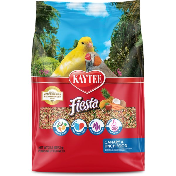 KAYTEE Fiesta Variety Mix Canary & Finch Food, 2-lb bag - Chewy.com