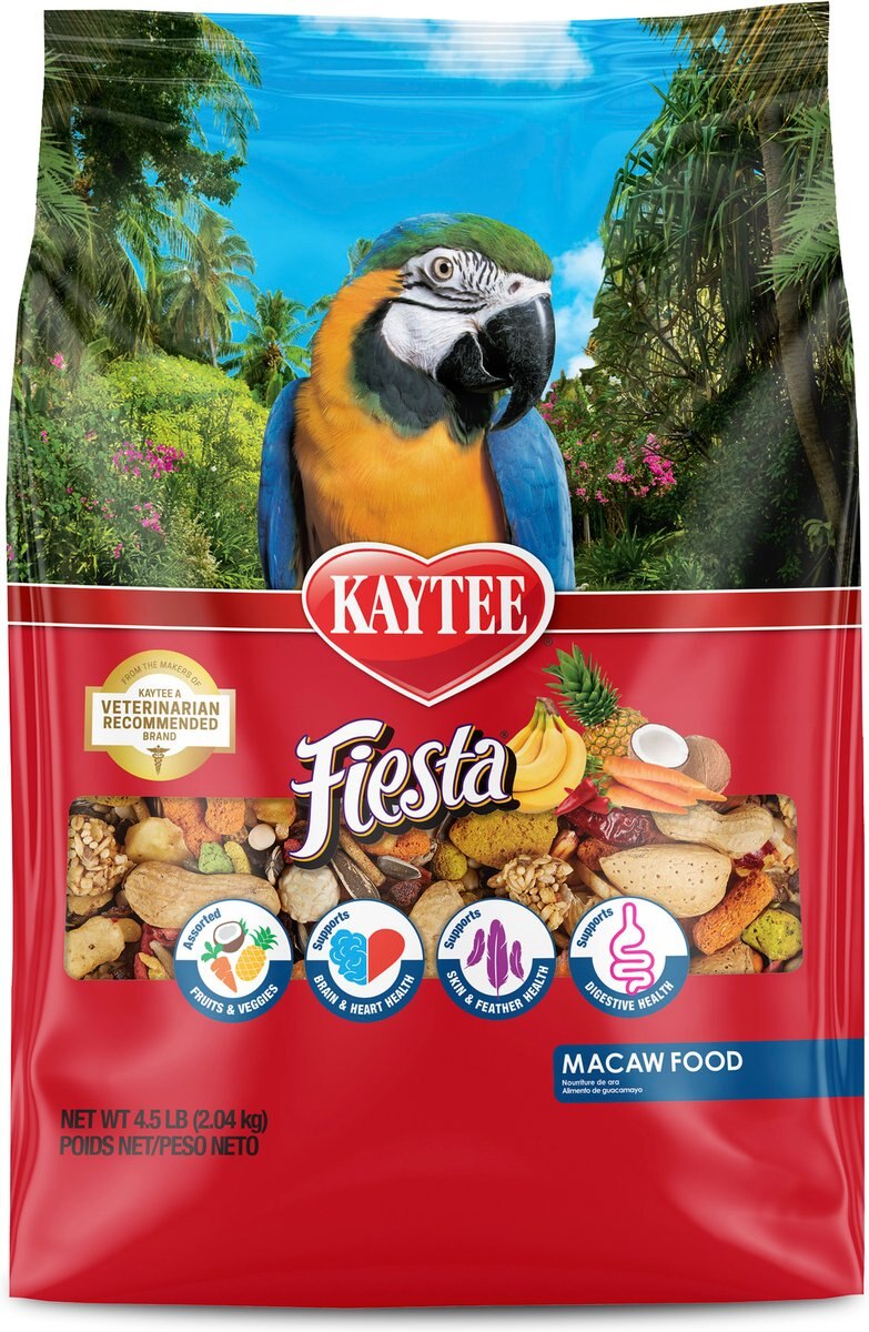 KAYTEE Fiesta Variety Mix Macaw Food, 4.5-lb bag - Chewy.com