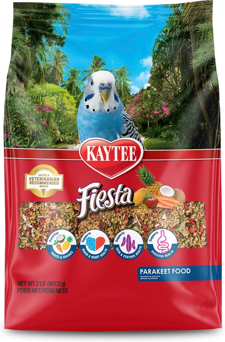 KAYTEE Fiesta Variety Mix Parakeet Food, 2-lb bag - Chewy.com