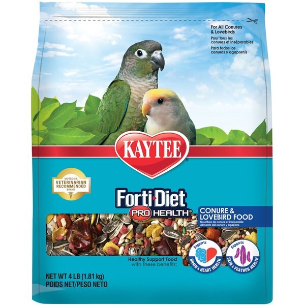 KAYTEE Forti-Diet Pro Health Conure & Lovebird Food, 4-lb bag - Chewy.com