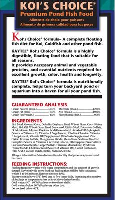 KAYTEE Koi's Choice Premium Fish Food, 25-lb bag - Chewy.com