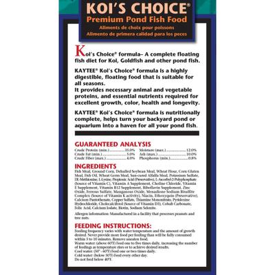 KAYTEE Koi's Choice Premium Fish Food, 25-lb bag - Chewy.com