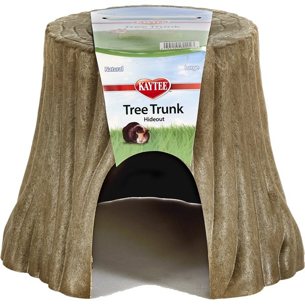 KAYTEE Natural Tree Trunk Small Animal Hideout, Color Varies, Large ...