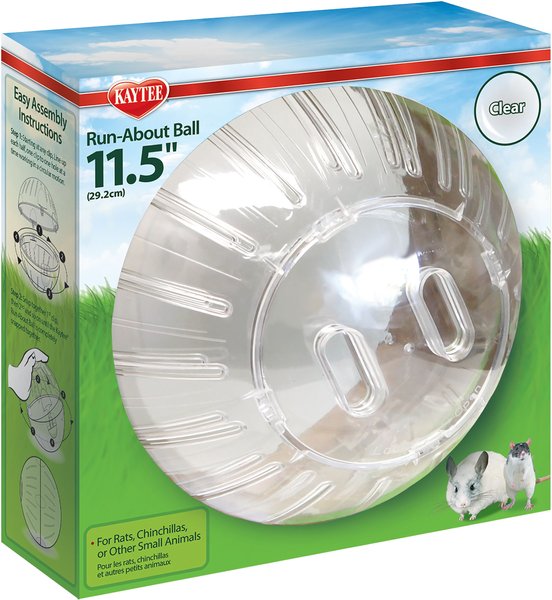 KAYTEE Run-About Small Animal Exercise Ball, 11.5-in - Chewy.com
