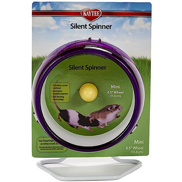 EXOTIC NUTRITION Silent Runner Wheel 9-in Small Pet Toy, Cream - Chewy.com