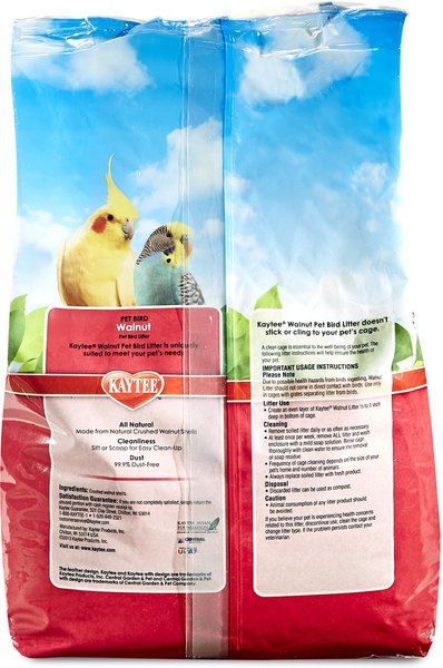 Discontinued - KAYTEE Walnut Natural Bird Litter, 7-lb bag - Chewy.com