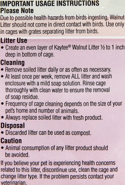 Out of Stock - KAYTEE Walnut Natural Bird Litter, 7-lb bag - Chewy.com