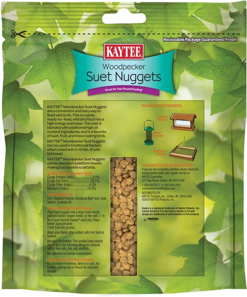 KAYTEE Woodpecker Suet Nuggets, 27-oz bag - Chewy.com