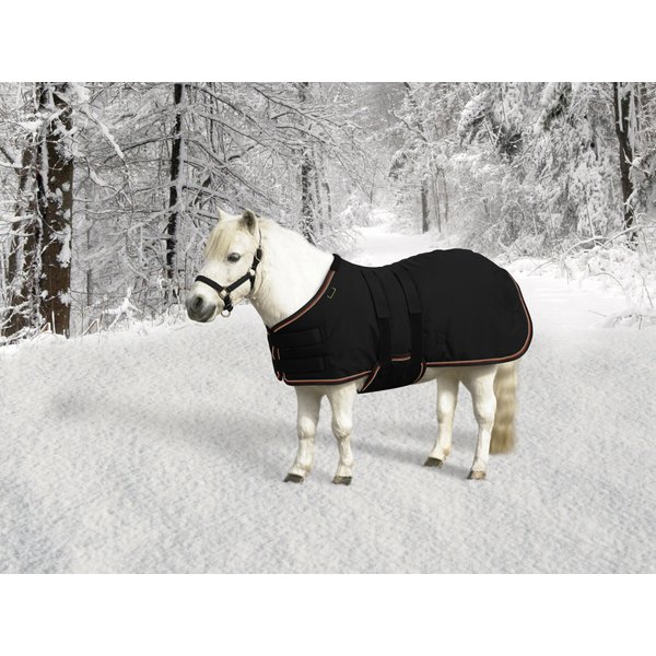 HORSEWARE IRELAND Mio Medium Horse Turnout Blanket, Black/Turq & Black ...