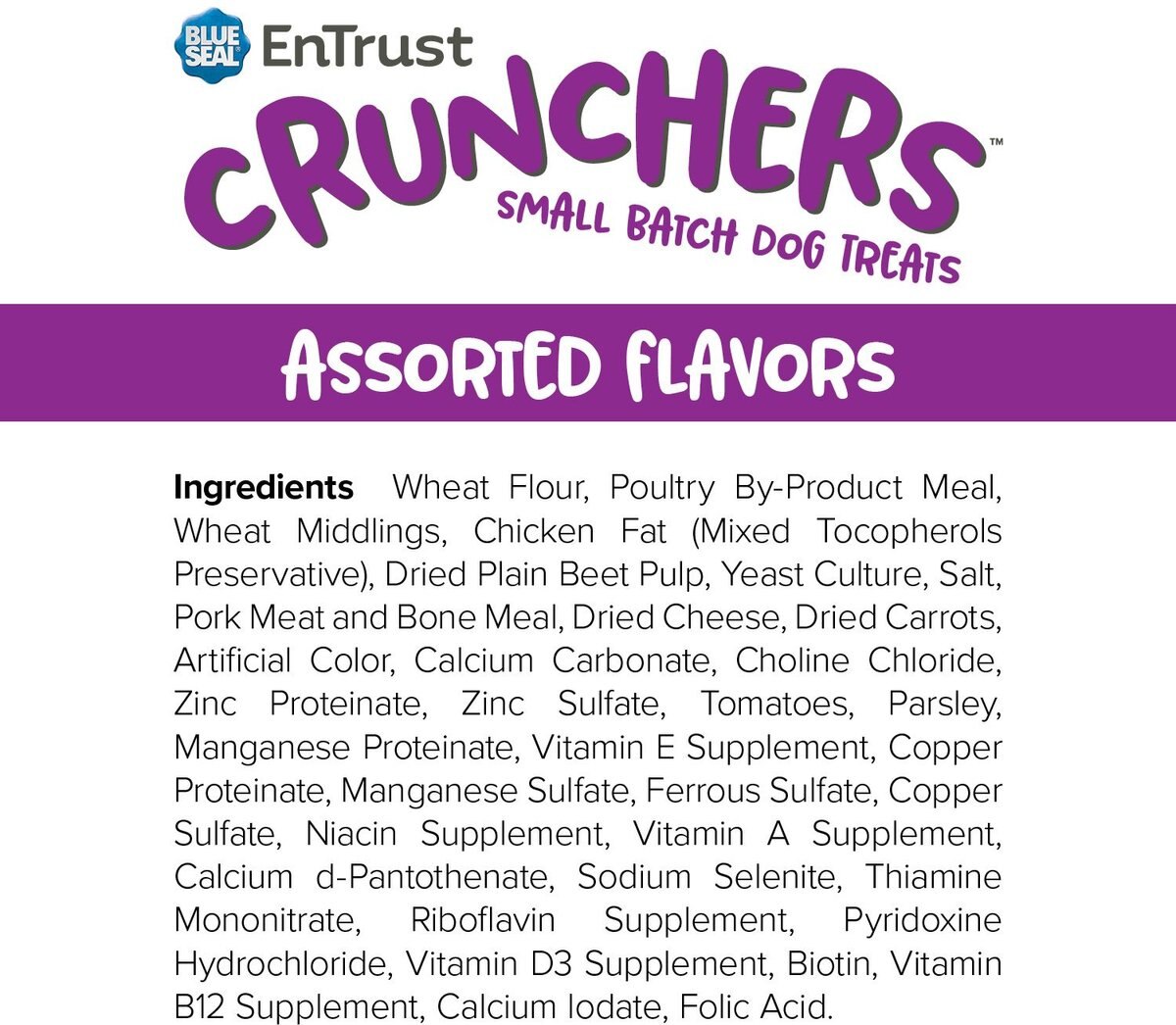 KENT / BLUE SEAL EnTrust Crunchers Assorted Crunchy Dog Treats, Medium, 3.5-lb bag - Chewy.com