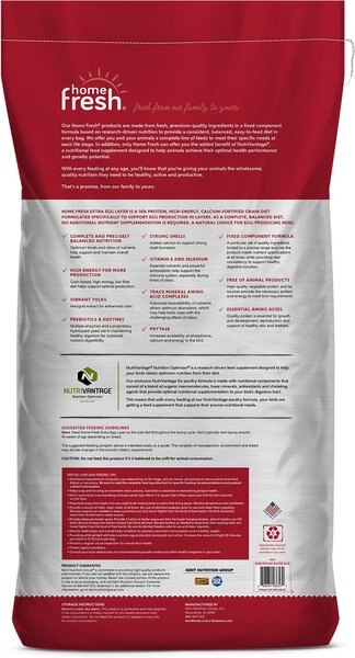 KENT / BLUE SEAL Home Fresh Extra Egg Layer 17% Protein Pellets Poultry ...