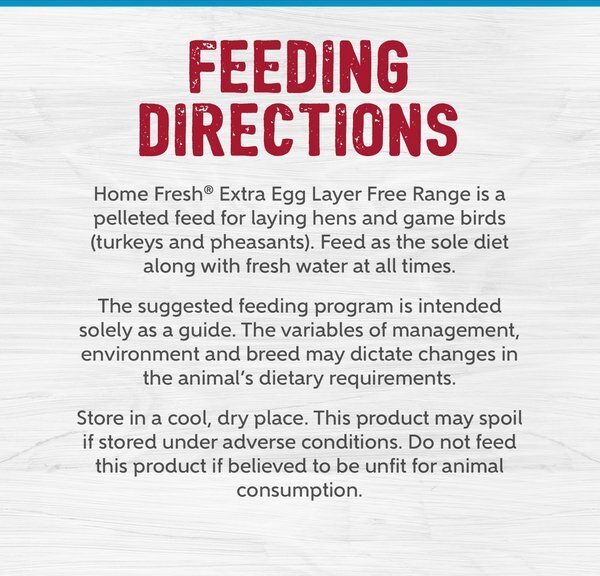 KENT / BLUE SEAL Home Fresh Extra Egg Layer Free Range Pellet Chicken ...
