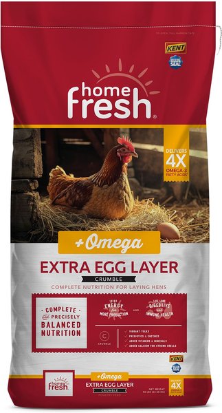 KENT / BLUE SEAL Home Fresh Extra Egg Layer Omega Crumble Chicken Feed ...