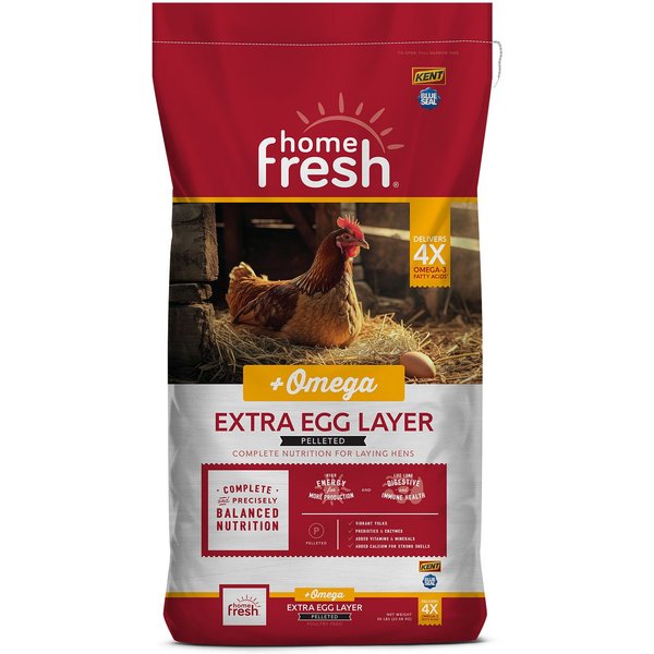 KENT / BLUE SEAL Home Fresh Extra Egg Layer Omega Pellet Chicken Feed ...