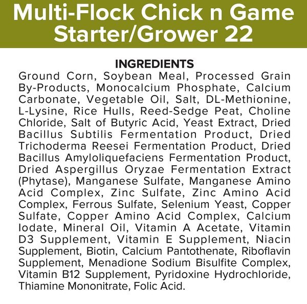 KENT / BLUE SEAL Home Fresh Multi-Flock Chick N Game Starter Grower 22% ...