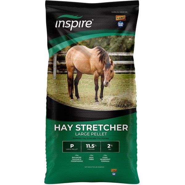 KENT / BLUE SEAL Inspire Hay Stretcher Large Pellet Horse Feed, 50-lb ...
