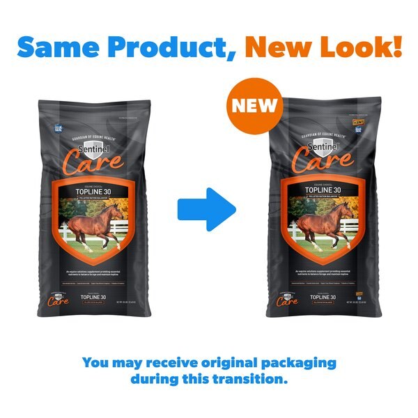 KENT / BLUE SEAL Sentinel Care Equine Choice Topline 30 Horse Feed, 50 ...